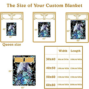 Satigi Dragon Blanket, Dragon Fuzzy Blanket, Personalized Baby Blankets Gifts Blanket Ultra-Soft Fleece Throw Blankets from Daughter Son, Dragon Themed Gifts Small/Medium/Large/X-Large