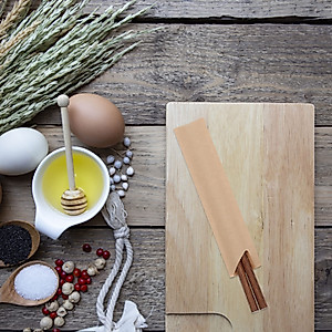 Cabilock 200pcs Kraft Paper Chopsticks Bag Kraft Chopsticks Sleeve Tableware Carrying Case Straws Cutlery Storage Pouch for Travel School Office Dishwasher Holder