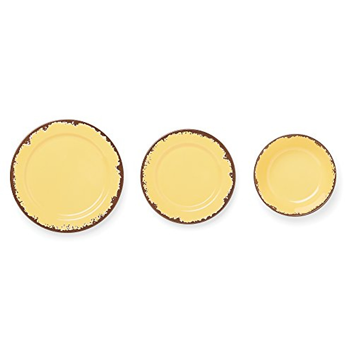 Fox Run Melamine Dinnerware Set, 12-Pieces, Multicolor