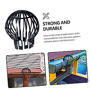 DOITOOL 4 Pcs Eaves Filter Cover Drainage Ditch Strainer Cover Gutter Downspout Strainer Expandable Downspout Expanding Water Hose Round Balloons Plastic Strainer Roof Gutter Filter Pp