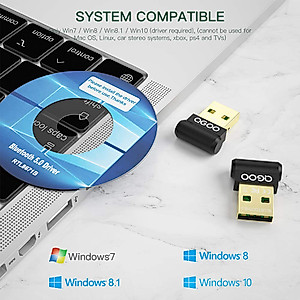 USB Bluetooth Adapter for PC, QGOO Mini Bluetooth 5.0 EDR Dongle for Desktop Computer Transfer for Laptop Bluetooth Headphones Headset Keyboard Mouse Speakers Printer Windows 7/10/11（Grey）