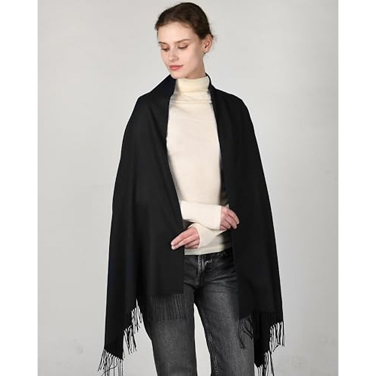 FURTALK Womens Pashmina Shawl Wraps Cashmere Feel Winter Scarf Soft Warm Blanket