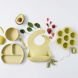 Simka Rose Baby Food Storage Containers - Freezer Safe Tray Silicone Baby Food Freezer Storage Tray Molds Breast Milk Freezer Tray - 2.5 Oz BPA Free with Clip-on Lid for homemade Purees & Breastmilk