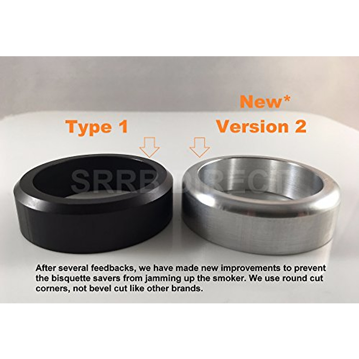 Bisquette Savers for Bradley Smoker Wood Spacer Aluminum Pucks (5)