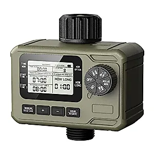Sprinkler Timer, Programmable Water Timer for Garden Hose, Automatic/Manual Watering, IP65 Waterproof, Ideal for Outdoor Garden Faucet, Drip Irrigation System & Lawn/Yard Watering
