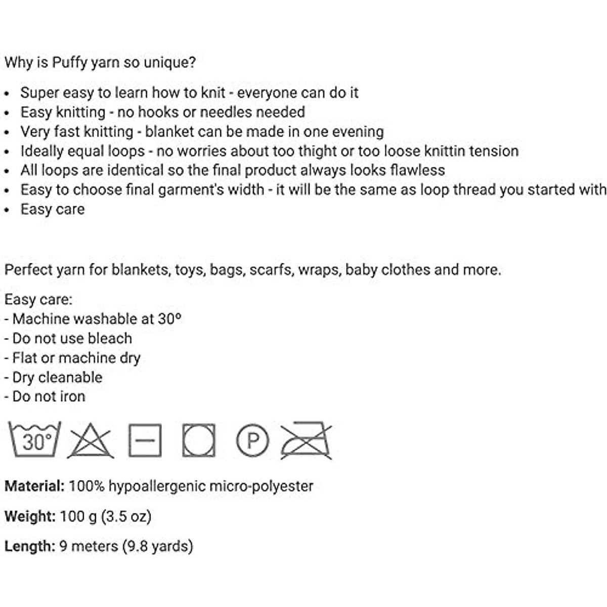 4 skn/Ball Alize Puffy Baby Big Loop Blanket Yarn 100% Micropolyester Soft Yarn 400gr 39.3 yds (62-Cream)