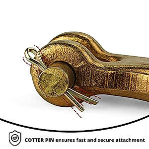 DC Cargo Mall G70 3/8 Chain Hook – Heavy Duty Clevis Grab Hook for 3/8 Inch Grade 70 Chain - for Trailer Truck Transport - 6,600 lbs, 4-Pack