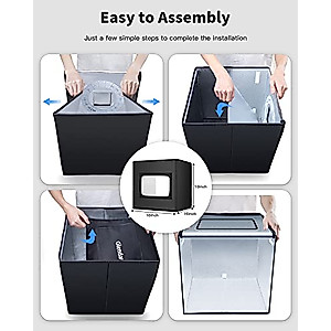 Glendan Light Box Photography, Portable Photo Studio Light Box, 16" x 16" Professional Dimmable Shooting Tent Kit with 216 LED Table Top Light & 6 Backdrops Photo Box for Product Photography