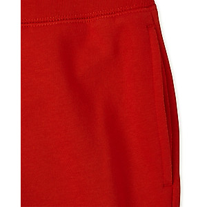 The Children's Place,Boys,Active Fleece Jogger Pants,Cupids Arrow Single,Medium Red