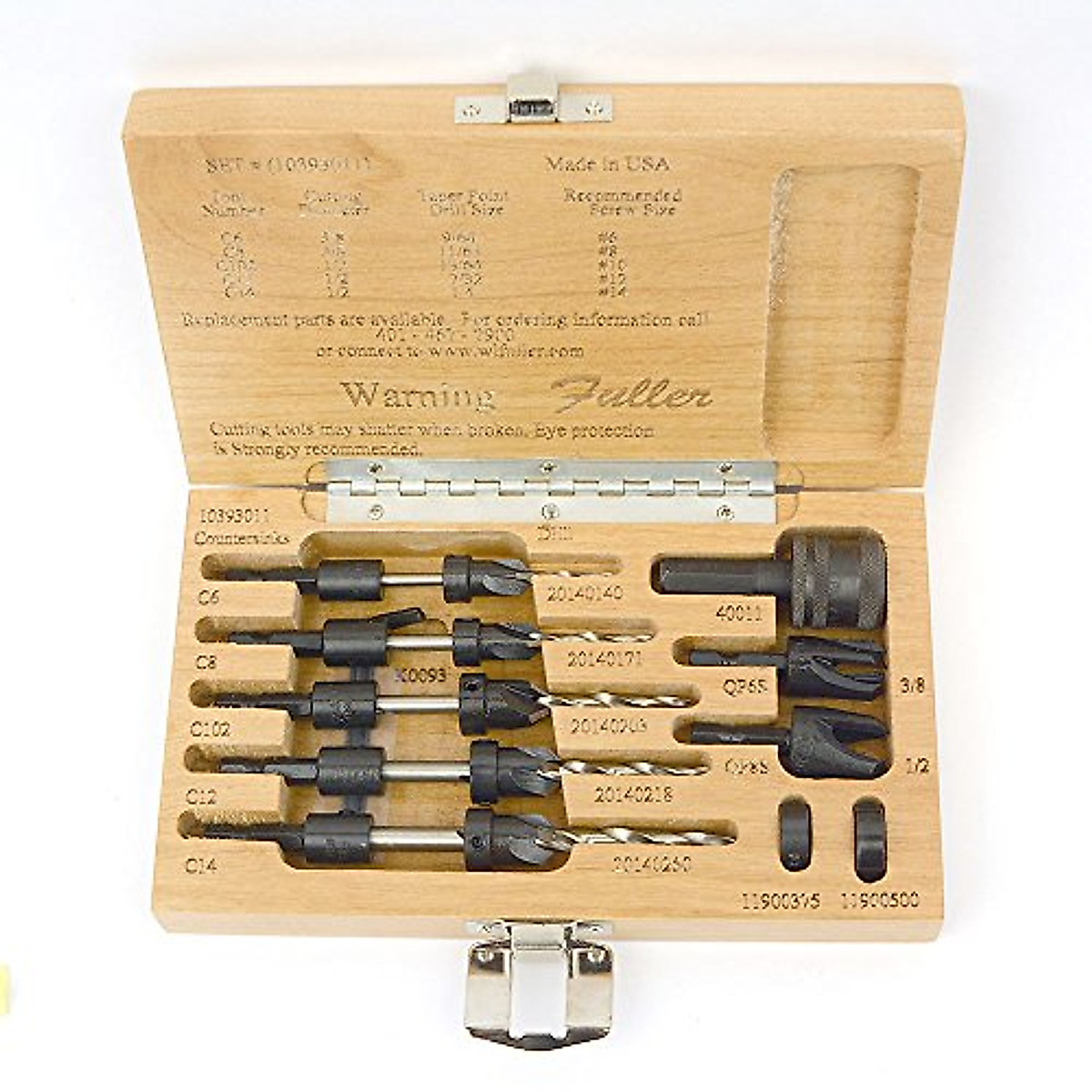 Big Horn 18939#11 5pc. Countersink Set W. L. Fuller 10393011C