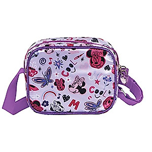 KARACTERMANIA Unisex Kid's 3D Square Shoulder Bag Butterflies, Lilac