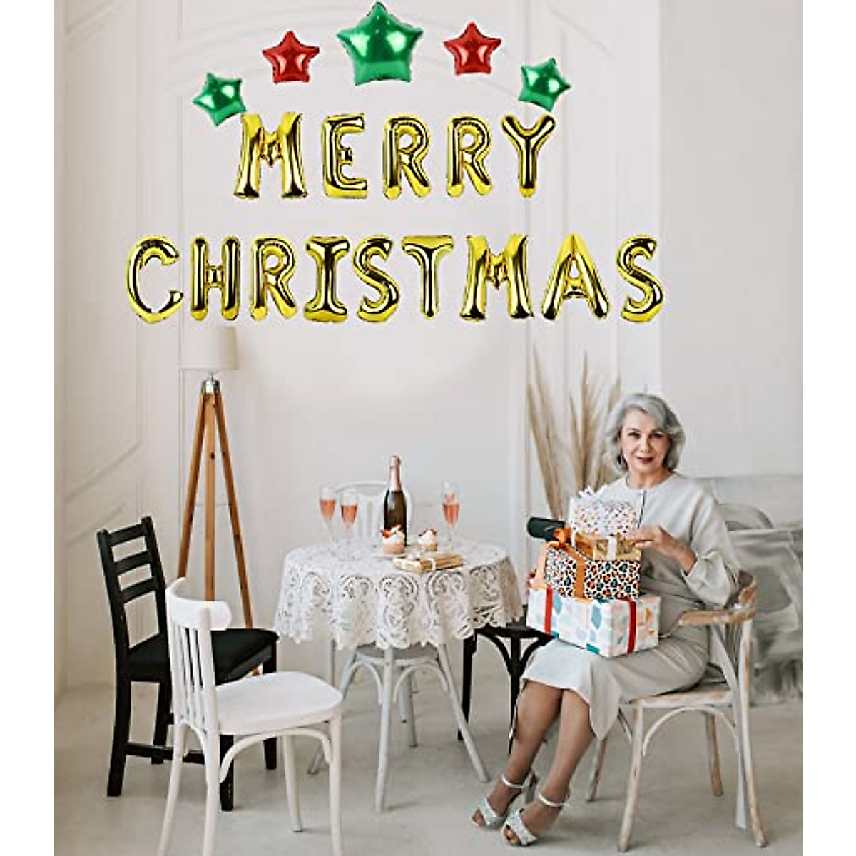 LIOZEOKUN Letter Balloons 16 Inch Mylar Foil Alphabet Letter A-Z Balloons Set for Wedding Birthday Party Decoration Banner Custom Phrase 26 Pieces (Gold)