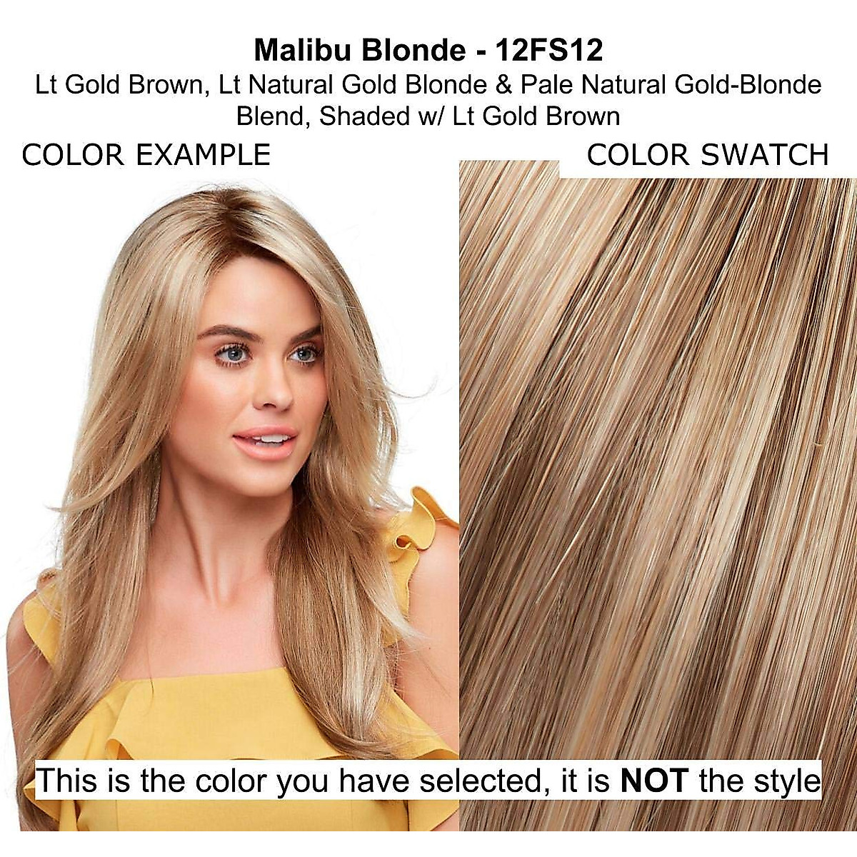 Bundle - 3 Items: Gisele Wig by Jon Renau, Christy's Wigs Q & A Booklet & Wide Tooth Comb - Color: 12FS12