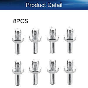 Auniwaig M10 Core Drill Bit Arbor Adapter, Drill Adapter Male Thread to 10mm Round Shank 8pcs