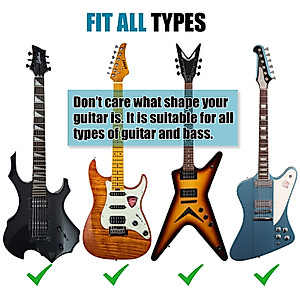 GLEAM Guitar Stand - Universal Guitar Rack for Electric, Acoustic Guitar and Bass