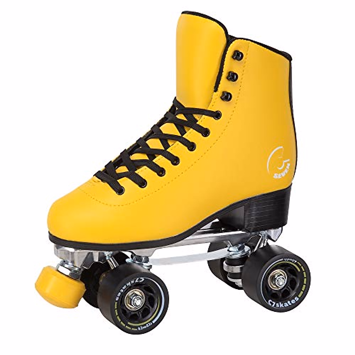 C SEVEN C7skates Dark Magic Quad Roller Skates (Queen Bee, Women's 6 / Youth 5 / Men's 5)