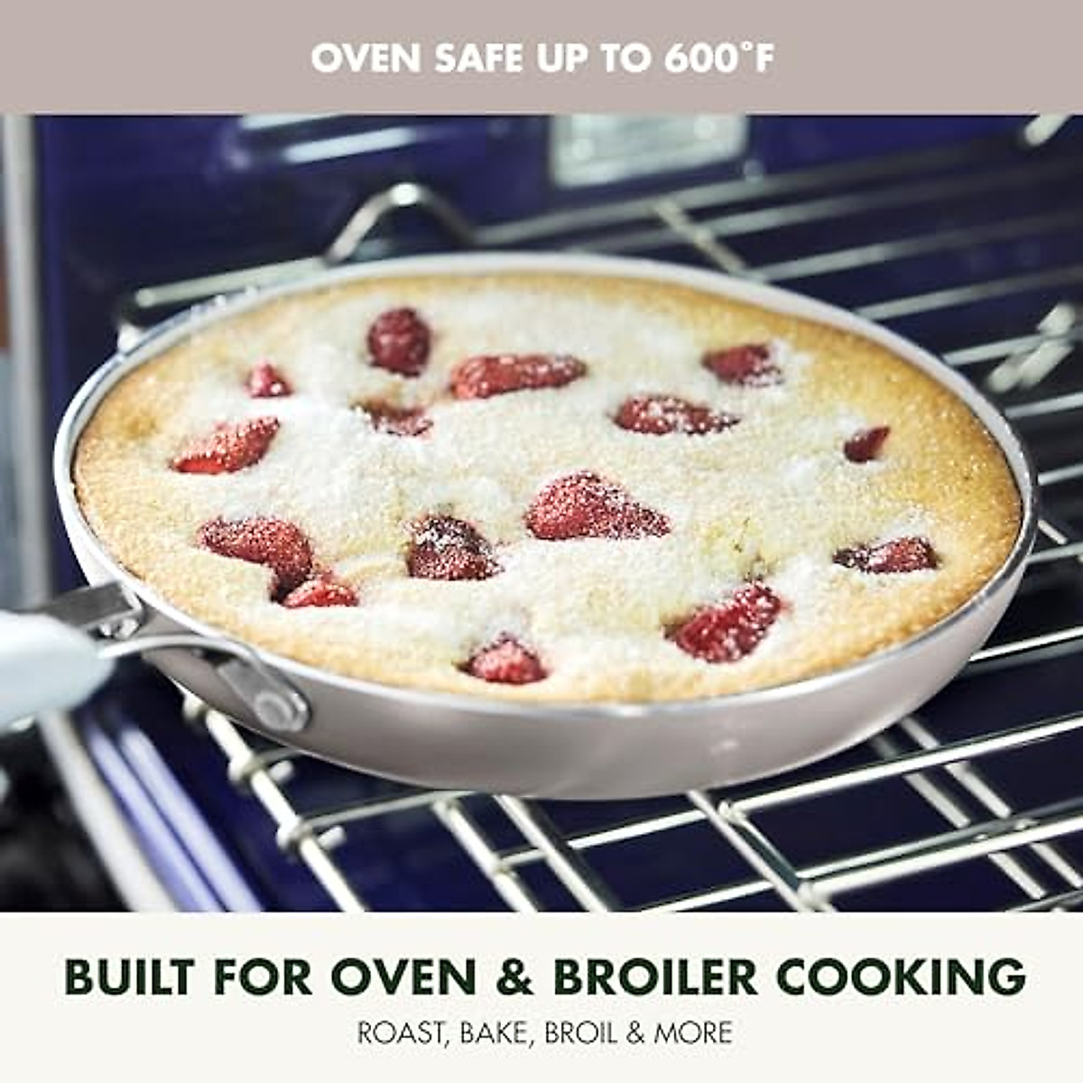 GreenPan Nova Healthy Ceramic Nonstick 10-Piece Cookware Pots and Pans Set, PFAS & PFOA-Free, Frying Pans, Saute, Stockpot, Utensils, Lids, Induction Suitable, Dishwasher Safe,Oven & Broiler Safe,Clay