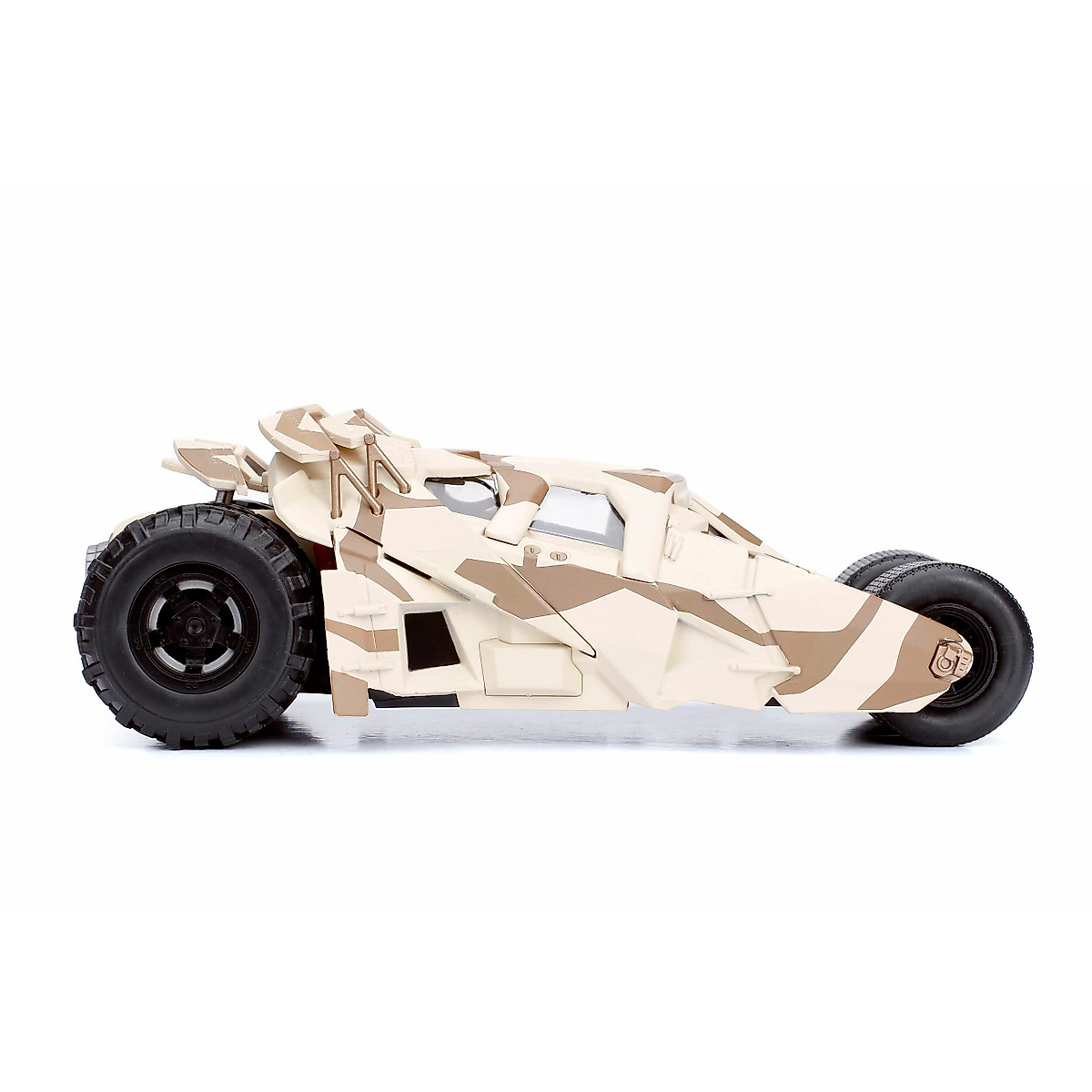 Jada Toys 1: 24 Scale The Dark Knight Batmobile Die-cast Vehicle with Batman Figure, Multicolor