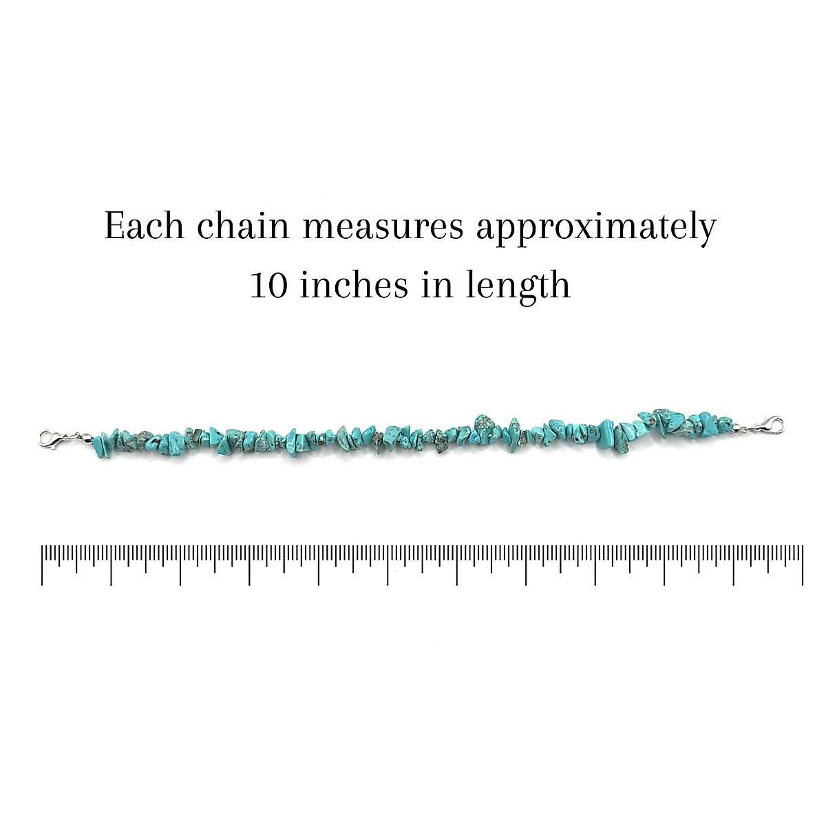 1 Piece Trucker Hat Bill Chain Accessory Detachable Chains for Hat Necklace Purse Assorted Styles (Turquoise)