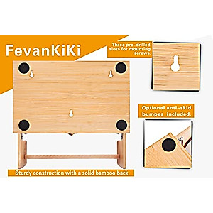 FevanKiKi Hangable Foil and Plastic Wrap Organizer with Cutter,4in1 Plastic Wrap,Aluminum Foil,Wax Paper,Parchment Dispenser and Paper Towel Wall-Mount Roll Holder for Kitchen Drawer and Wall Storage
