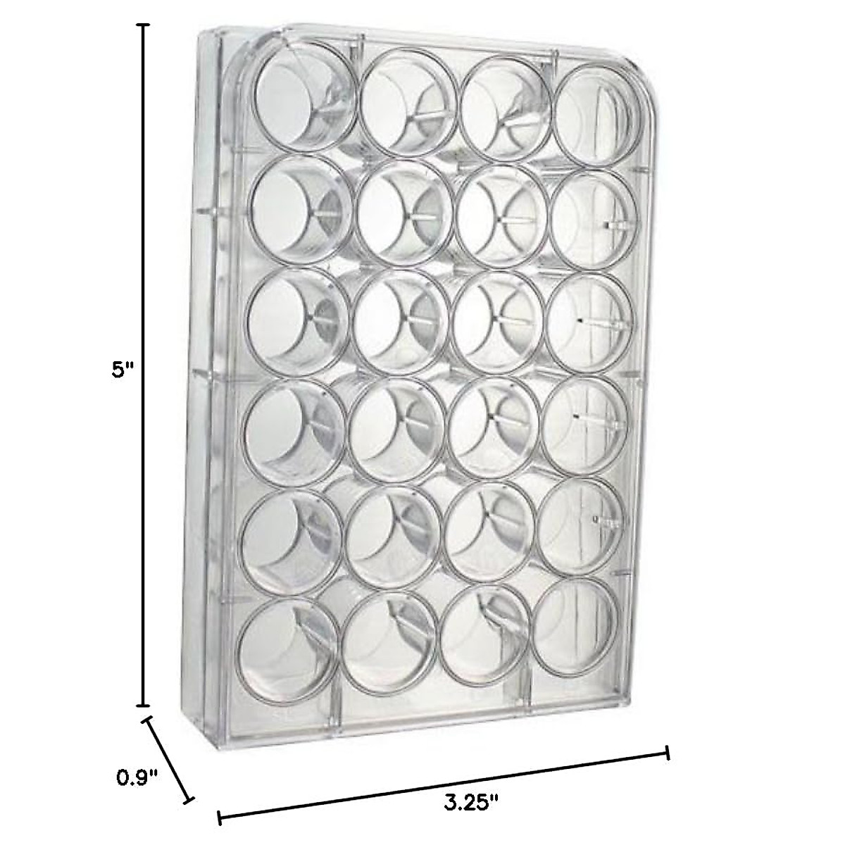 United Scientific™ F1004 Non-Sterile Polystyrene Well Pate | 24 Wells | Desinged for Laboratory, Classroom, or Home Use | Pack of 10