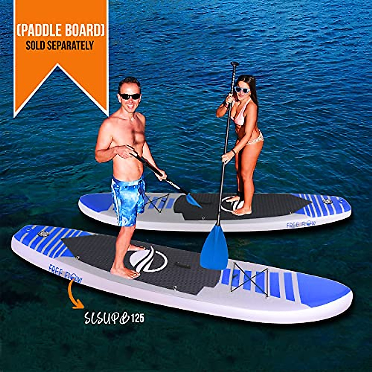 SereneLife Stand Up Paddle-Board Adjustable Paddle - Adjustable Water Paddle Oar for SLSUPB125 Free-Flow Inflatable SUP Stand Up Water Paddle-Board PRTSLSUPB125PDL