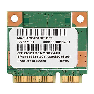 Wireless Network Card, RT3290 Mini PCI E Port WiFi Wireless Network Card, 150Mbps High Speed PCI E Bluetooth Network Card