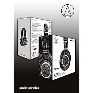 Audio-Technica ATHM50XBT Wireless Bluetooth Over-Ear Headphones, Black