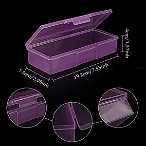 Clear Pencil Box,12 Pack Large Capacity Pencil Box, Office Supplies Storage Organizer Box, Brush Painting Pencils Storage Box Watercolor Pen Container Drawing Tools (Pink)