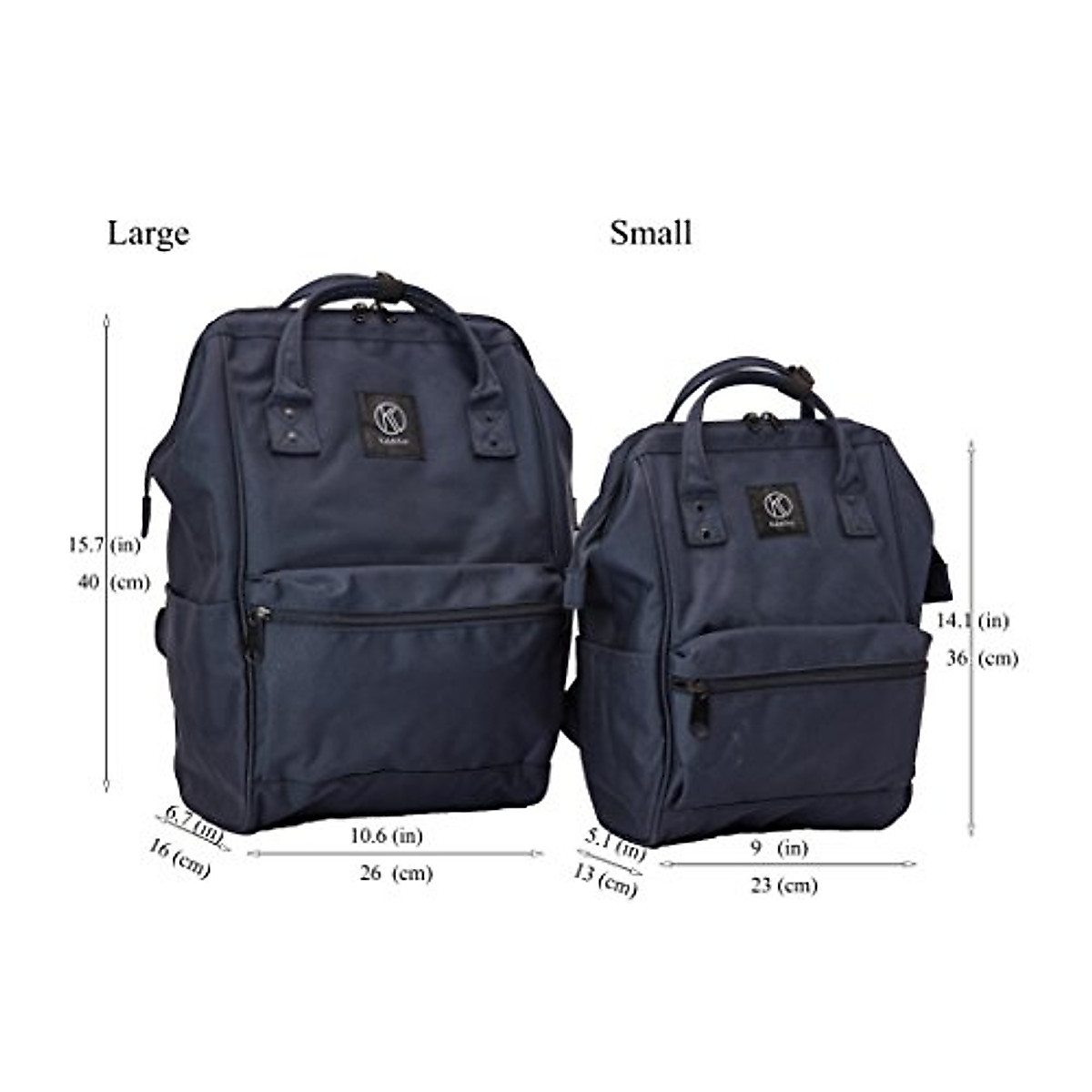 Kah&Kee Polyester Travel Backpack Functional Anti-theft School Laptop for Women Men (Yellow, Large)