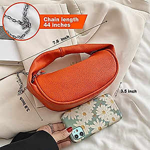 Cute Hobo Tote Handbag Mini Clutch Purse with Zipper Closure