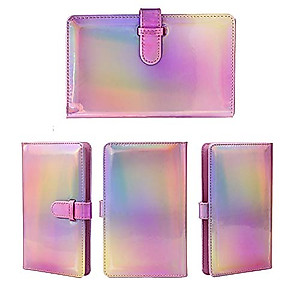Epicgadget 96 Pocket Mini Film PU Leather Photo Album for Fujifilm Instax Mini 9 8 90 8+ 26 7s Instant Camera Film Polaroid Snap Zip Z2300 PIC-300 Film (Holographic Pink)