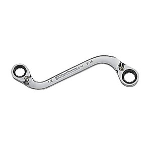 GEARWRENCH 4 Pc. 12 Pt. Reversible S-Shape Double Box Ratcheting Wrench Set, SAE - 85399