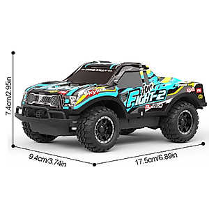 Remote Control Car, 1/24 Scale Model Racing Car Toys, RC Car for Kids and Boys with Cool Led Lights, Hobby RC Cars Toys Birthday Gifts for 3 4 5 6 7 8 Year Old Boys Girls
