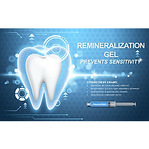 NovaWhite Remineralization Gel – (2) Extra Large Syringes, 2 Mouth Trays, Reduces Teeth Sensitivity, Strengthens Tooth Enamel, Sensitivity Treatment, Remineralizing & Desensitizing Sensitive Teeth