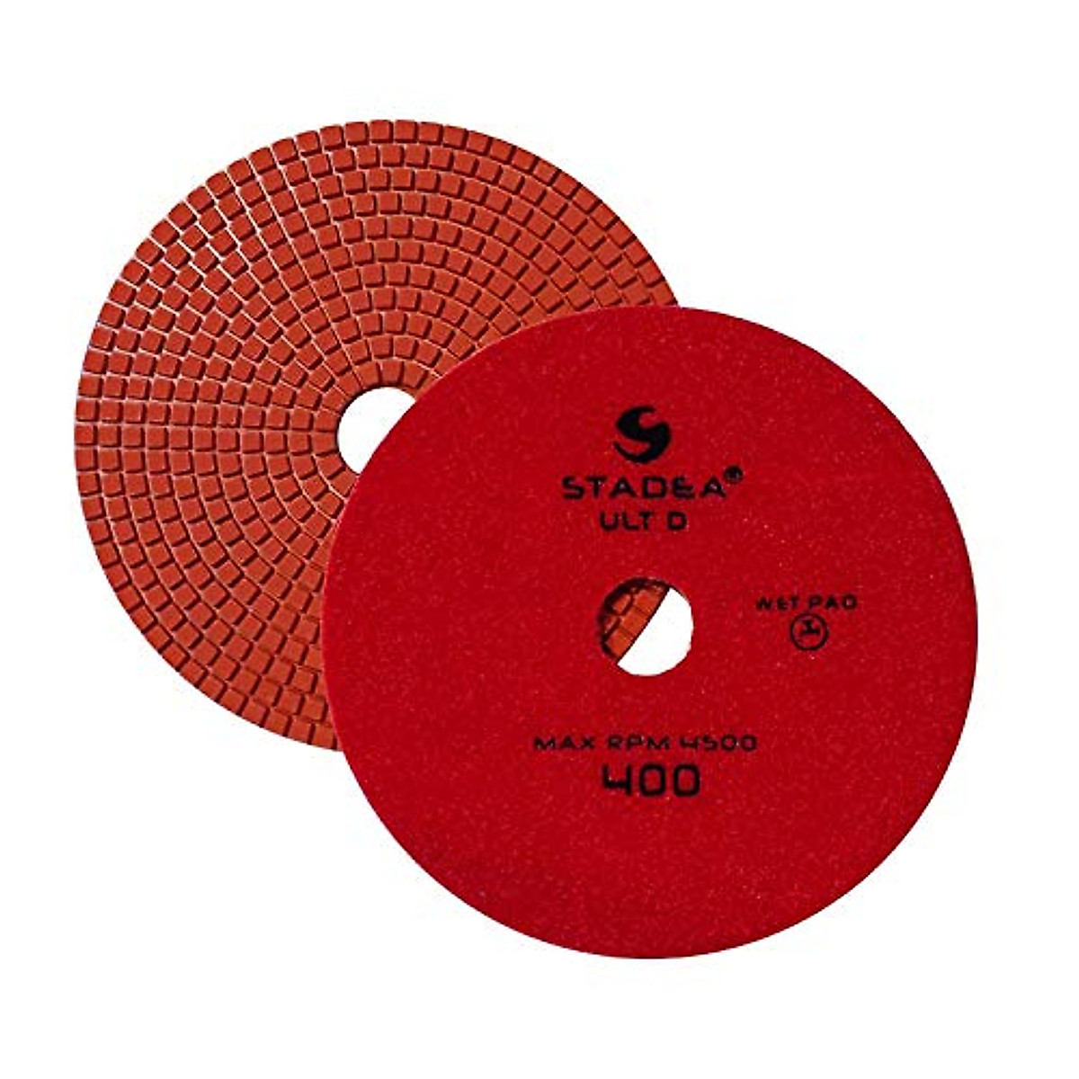 Stadea PPW116X 4" Diamond Granite Polishing Pads Set For Granite Quartz Stones Polish