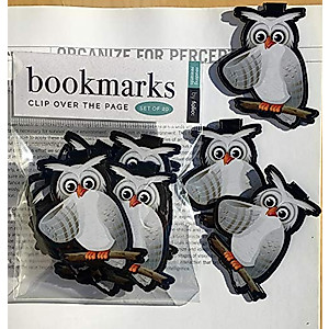 OWL Bookmarks - (Set of 20 Book Markers) Bulk Animal Bookmarks for Students, Kids, Teens, Girls & Boys. Ideal for Reading incentives, Birthday Favors, Reading Awards and Classroom Prizes!