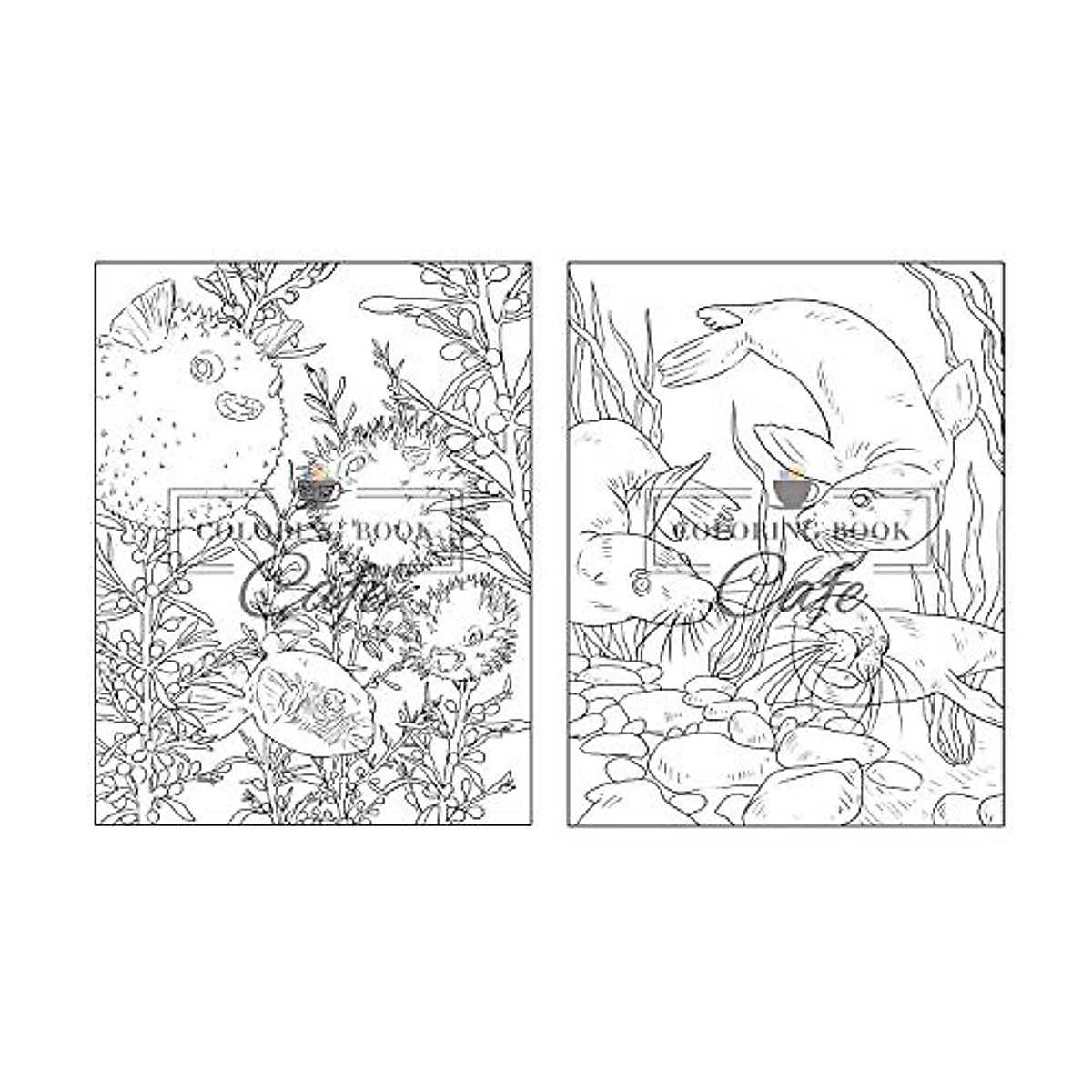 100 Wildlife Scenes: An Adult Coloring Book Featuring 100 Most Beautiful Wildlife Scenes with Animals, Birds and Flowers from Oceans, Jungles, Forests and Savannas