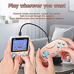 HANDA Instrument Handheld Game Player Video-Game 8 Bit Retro Mini Pocket Gameboy Handheld Game Console Built-in 500 Classic Games for Child Kids