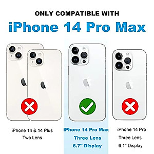 ANHONG Magnetic Square Case Compatible with iPhone 14 Pro Max 6.7 inch 2022, 【Crystal Clear】 Shockproof Case Work with MagSafe Wireless Charging, Non Yellowing with Fullbody Protection