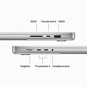 Apple 2023 MacBook Pro Laptop M3 Pro chip with 12‑core CPU, 18‑core GPU: Built for Apple Intelligence, 16.2-inch Liquid Retina XDR Display, 18GB Unified Memory, 512GB SSD Storage; Silver