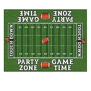 AnapoliZ Football Tablecloth Plastic | 3 Pcs Party Pack (54” Inch Wide x 72” inch Long) | Rectangular Game Day Table Cover | Football Party Touchdown Tablecloth | Party Zone, Tailgate Table Cover