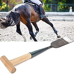 Steel Hoof Tool Shovel, Horseshoe Shovel Firm Manganese Steel Durable Horseshoe Clipping Trimming Livestock for Horseshoe， Farriers, Veterinarians, and Horsemen
