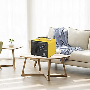 JOBYNA Ozone Generator, 10,000mg/h Remote Control Timing Ozone Machine, High Capacity Industrial/Commercial/Home Ozone Generator for Rooms, Smoke, Cars (Include Batteries)