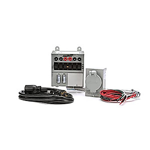Reliance Controls Corporation 31406CWK 30 Amp 6-circuit Pro/Tran Transfer Switch Kit for Generators (7500 Watts).,Gray