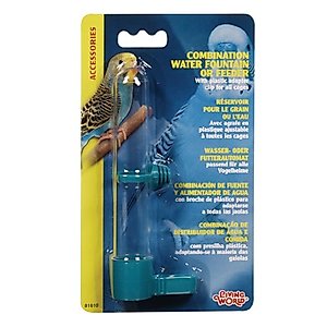 Living World Combo Waterer and Feeder, Small (Colors May Vary)