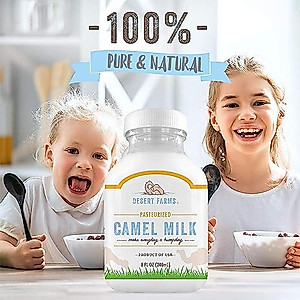 Desert Farms - Organic Fresh Frozen Camel Milk - Fresh Flavor with Health Benefits - Pure & Natural Grade A - Allergen Free Milk from Healthy Camels in Midwest - Made In The USA [6 Pack]
