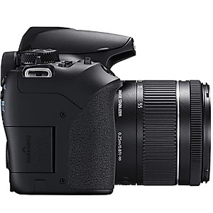 Canon EOS 850D / Rebel T8I DSLR Camera w/EF-S 18-55mm F/4-5.6 STM Zoom Lens + 64GB Memory, Case, Tripod, Flash, Remote, and More (32pc Bundle) (Renewed)