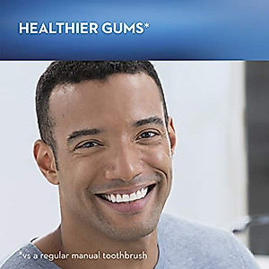 Oral-B GENIUS X Electric Toothbrush with 3 Oral-B Replacement Brush Heads and Toothbrush Case, Black