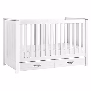 DaVinci Asher 3-in-1 Convertible Crib in White, Greenguard Gold Certified